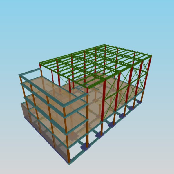 Stru_Nave industrial con vigas Boyd - BIMserver.center