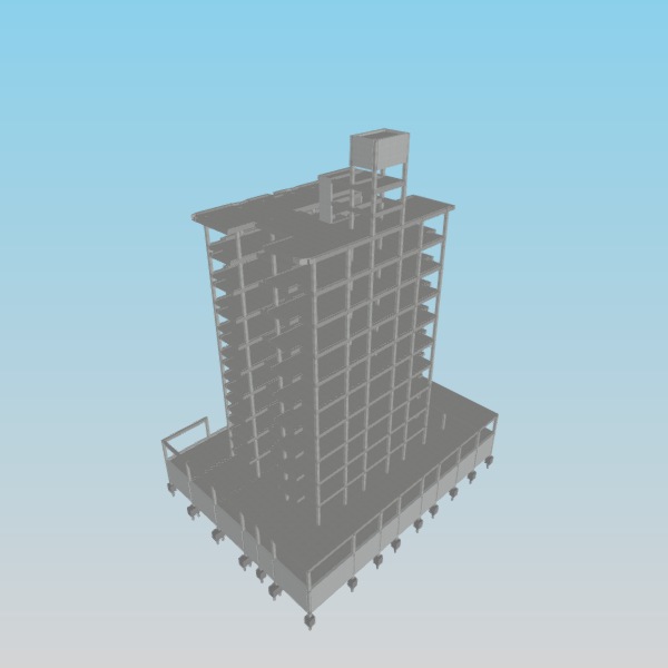Edificio com Multiplus pavimentos - BIMserver.center