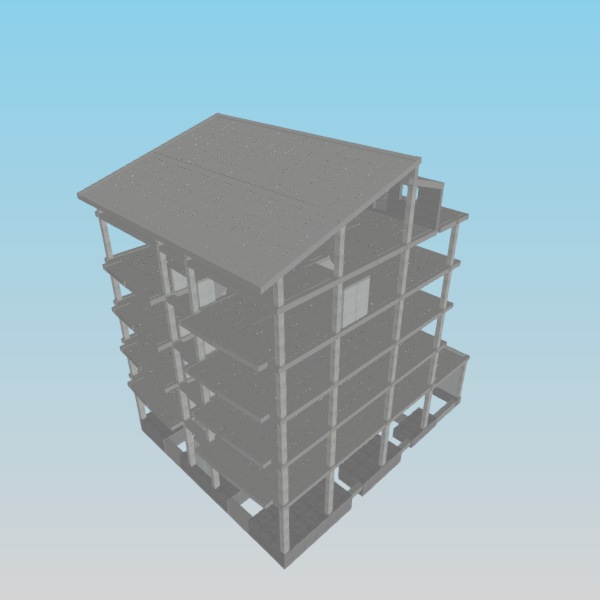 Edificio de viviendas - Diseño estructural_001 - BIMserver.center