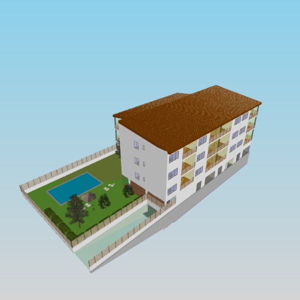 Block of 18 residential units + Commercial premises - BIMserver.center